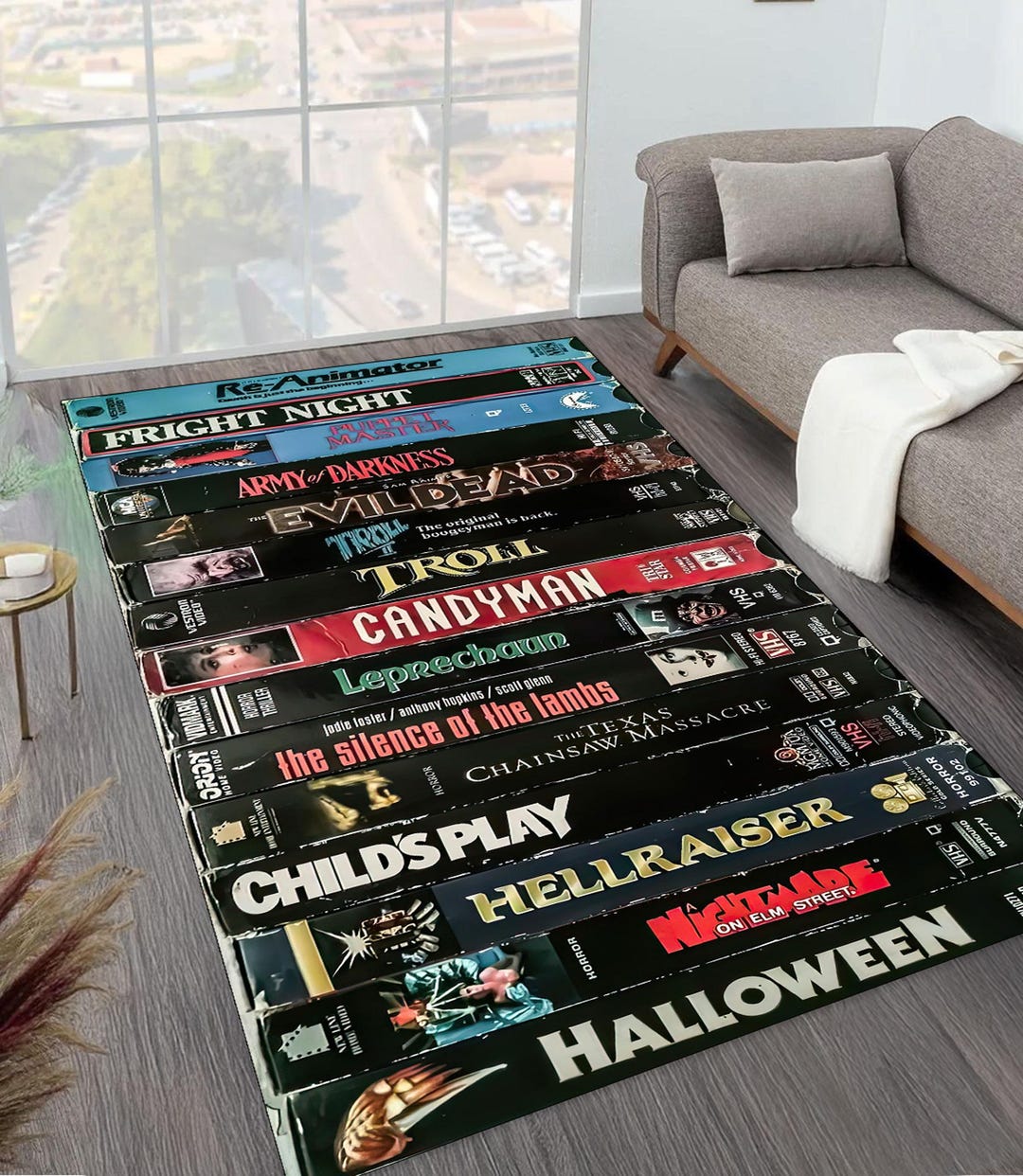 Horror Movie VHS Rug: Retro Cinema Room Decor - Etsy Australia