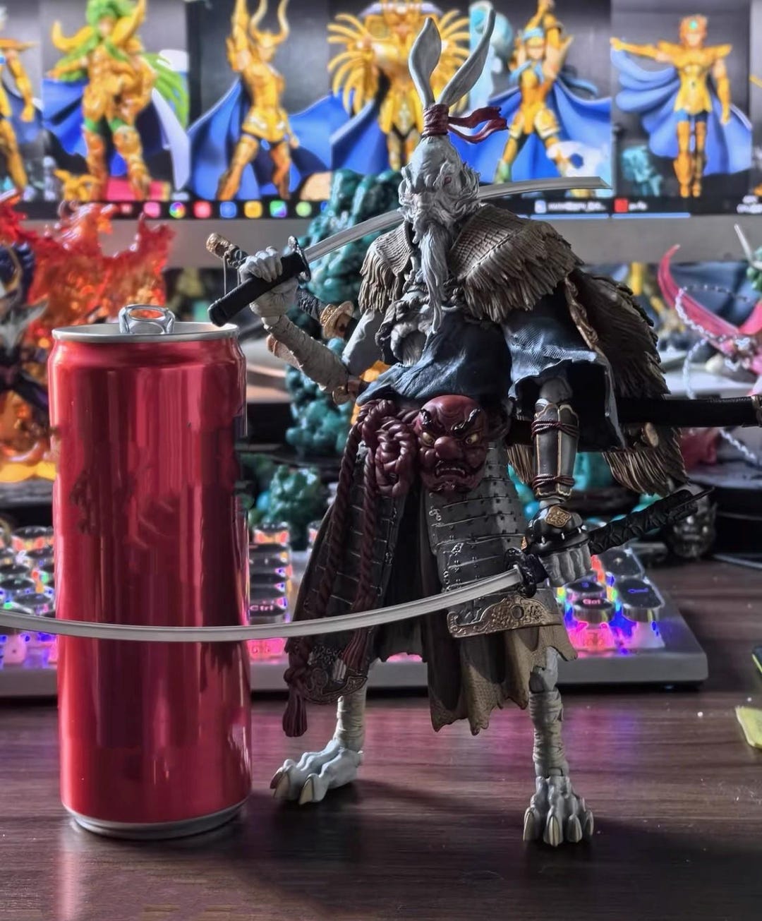 Furry Planet Rabbit Samurai No-name PVC Action Figure, Handcrafted ...