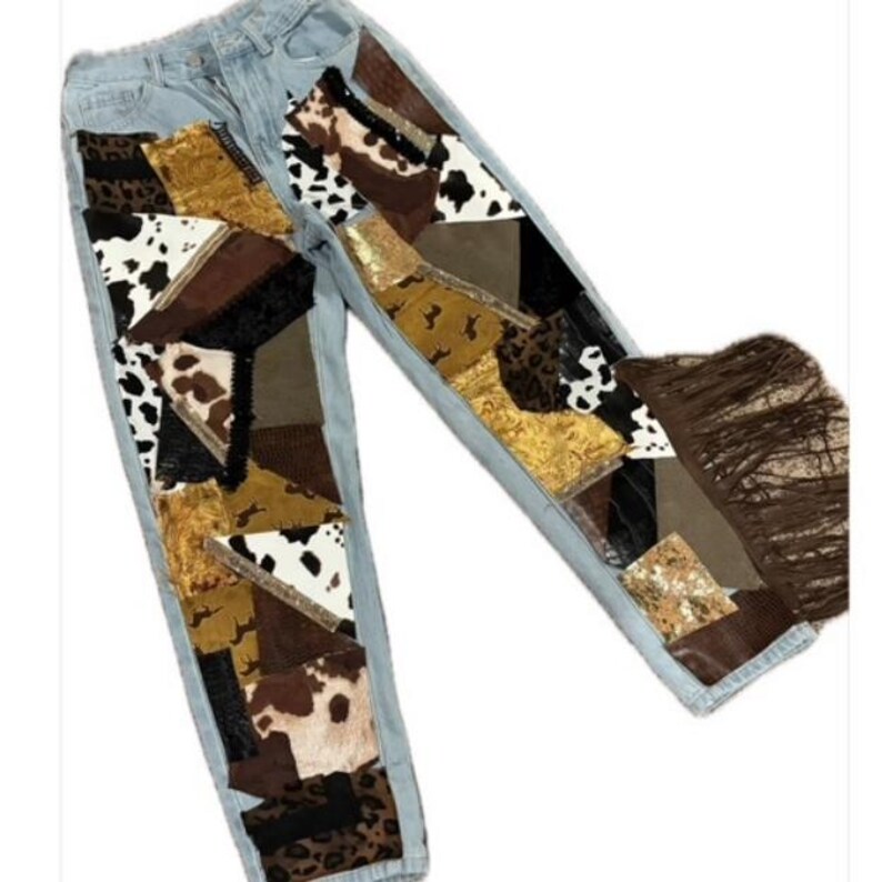 Customized Western Junk Jeans - Etsy