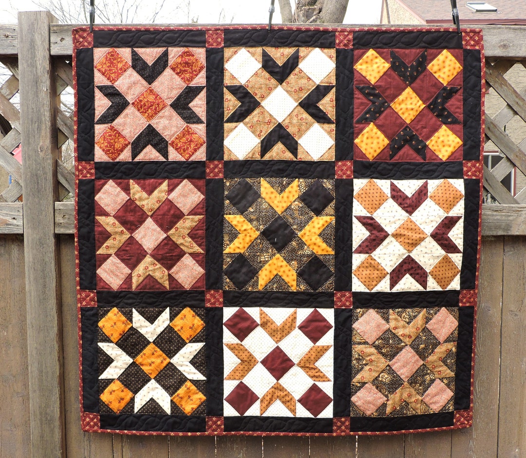 Nine Block Quilted Wallhanging - Etsy
