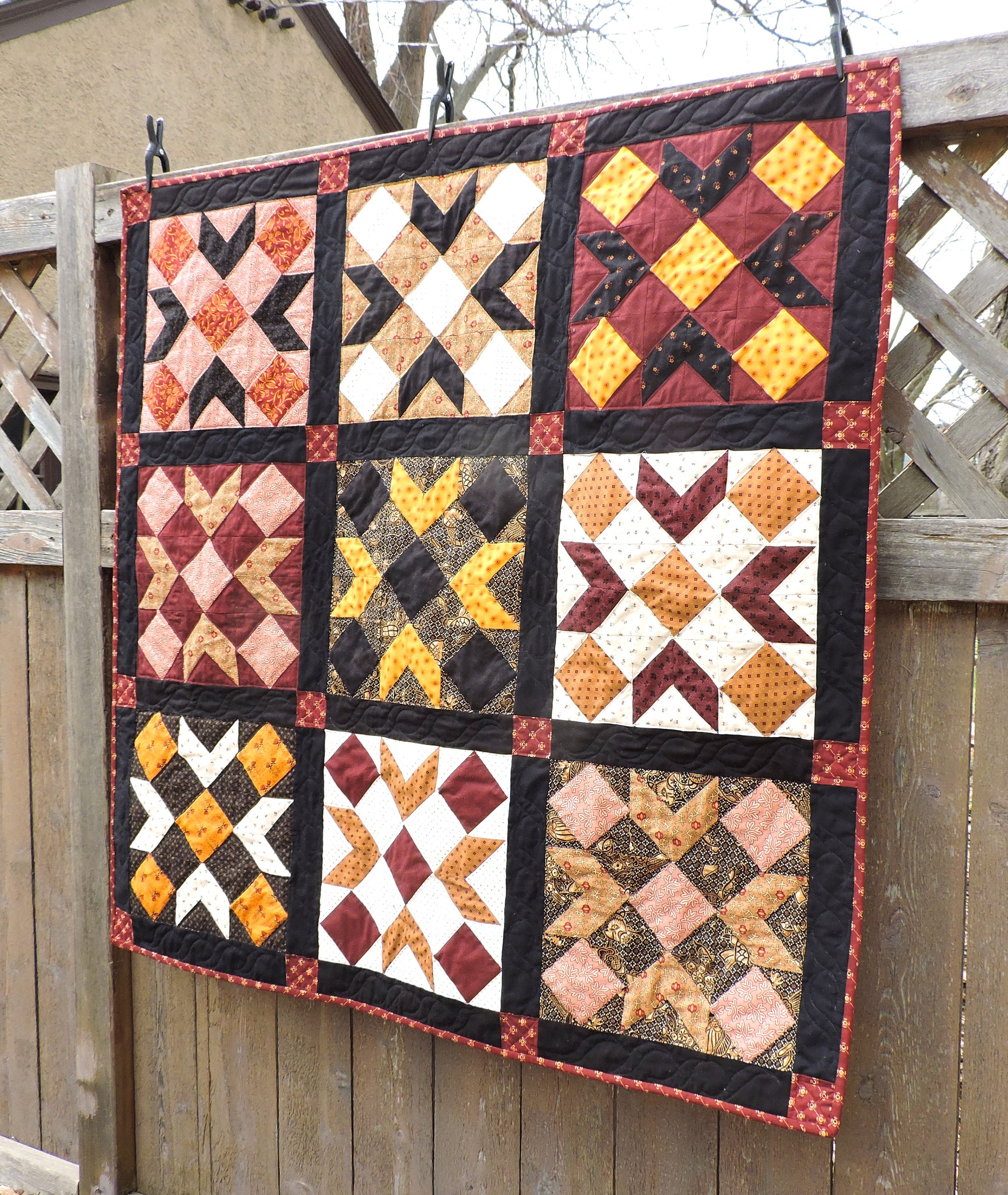 Nine Block Quilted Wallhanging - Etsy