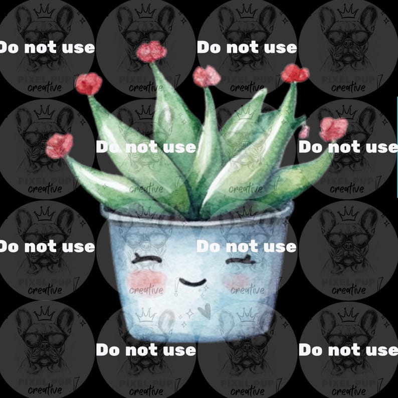 Kawaii Cactus & Succulent Clipart | Cute Potted Plant Pngs | 24 Images ...