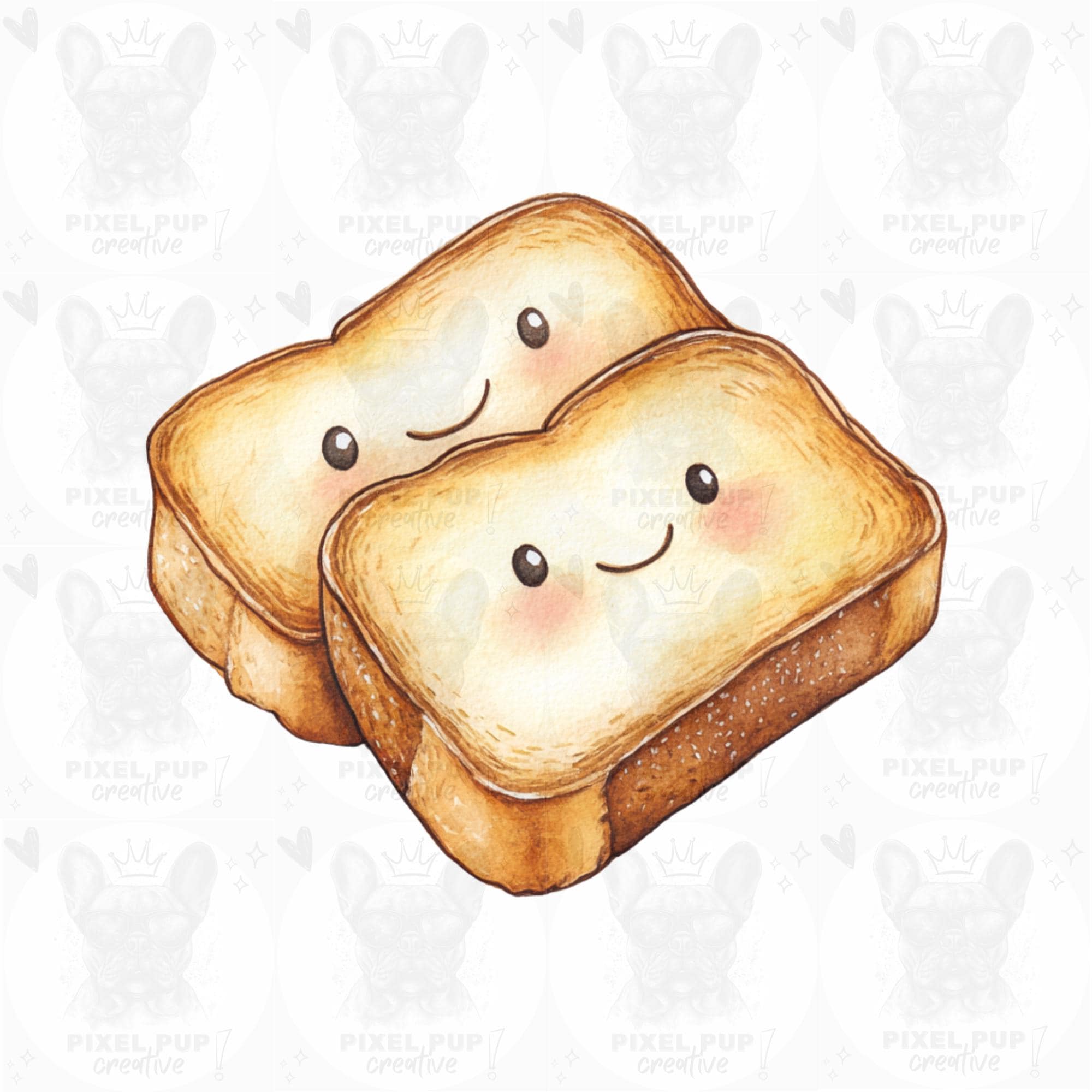 Kawaii Fried Breakfast Clipart - Cute Bacon, Egg & Beans Digital ...