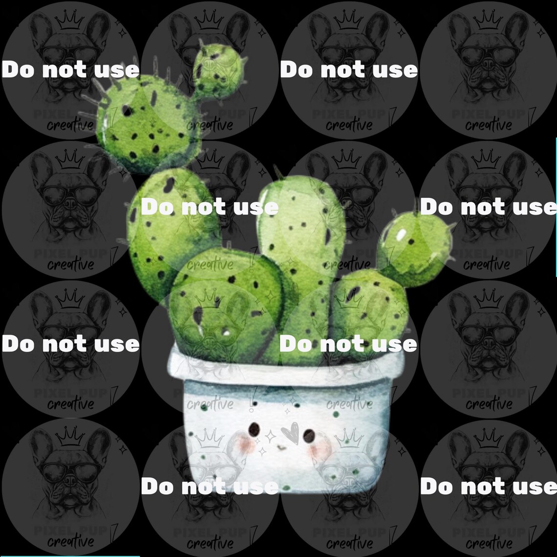 Kawaii Cactus & Succulent Clipart | Cute Potted Plant Pngs | 24 Images ...