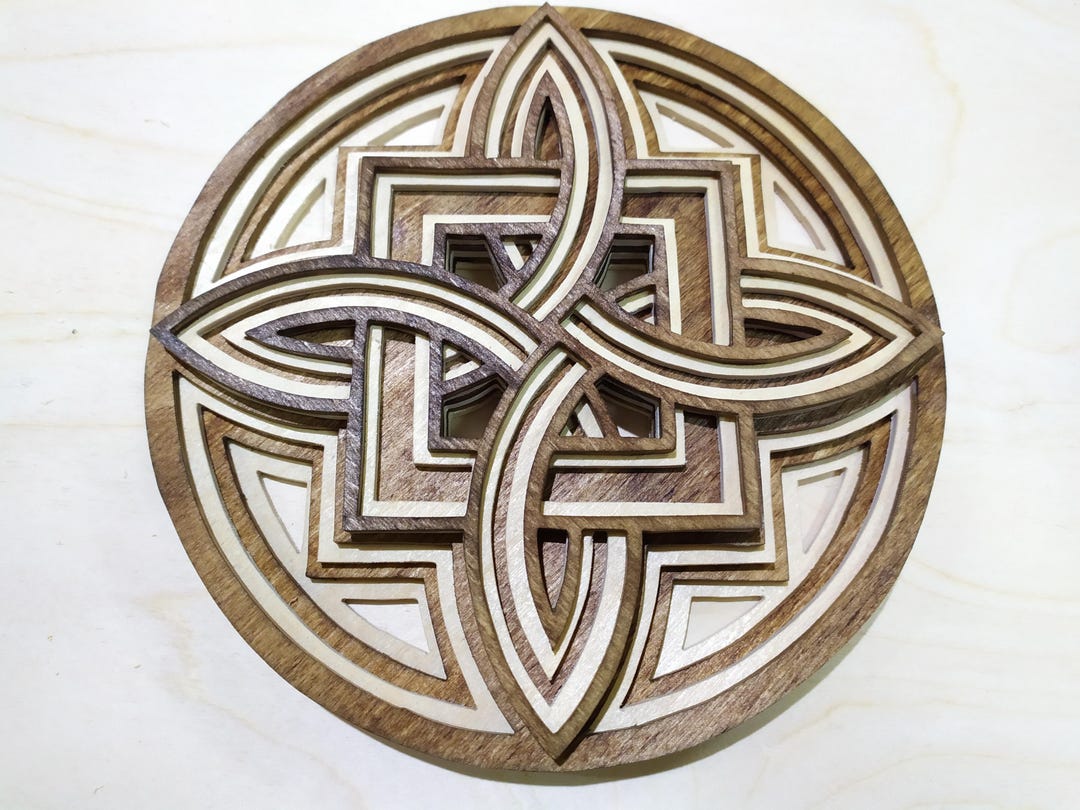 Layered Trivet Scroll Saw Pattern, Laser Cutting Wall Decor Svg File - Etsy