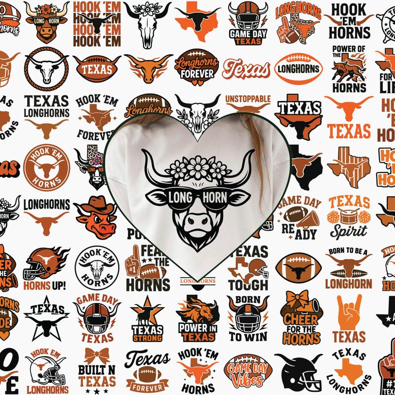 Texas Longhorn Shirts Svg - Etsy