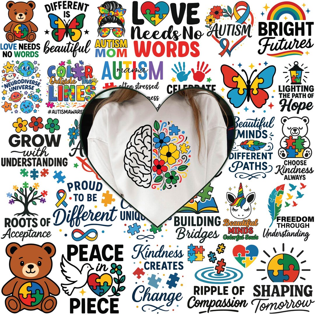 80 Autism Svg, Austism Awareness Svg Bundle, Autism Svg, Autism ...