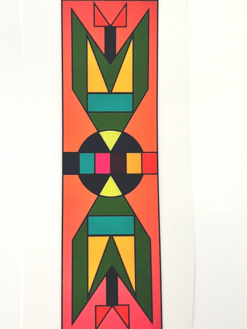 Iron on Native American Floral Applique: Cree Fabric Patch (14x2 In - Etsy