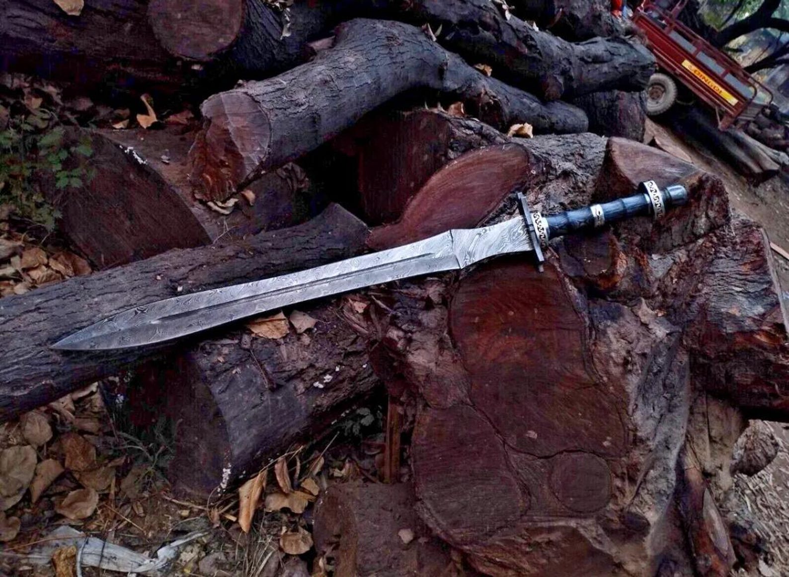 Hand Forged Viking Personalized Damascus Steel Sword | Custom Fantasy ...