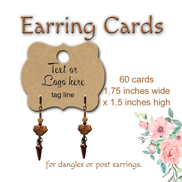Custom Earring Cards - Etsy