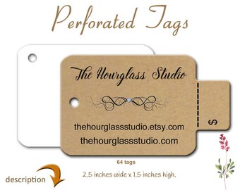 Perforated Hang Tags | Etsy