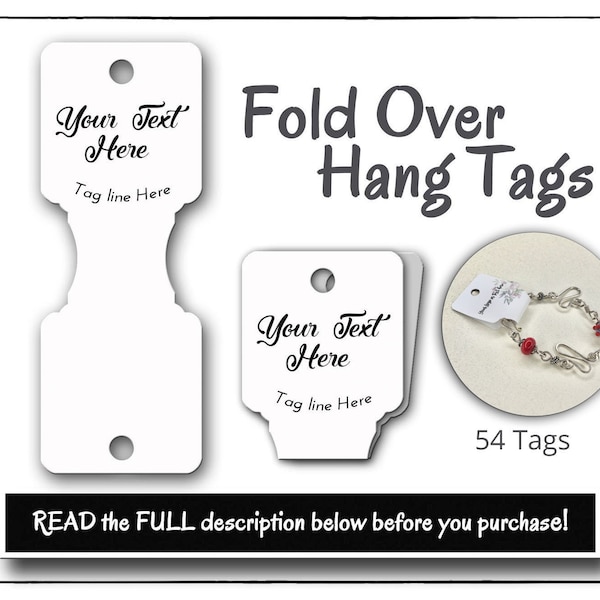 Fold Over Hang Tags - Etsy