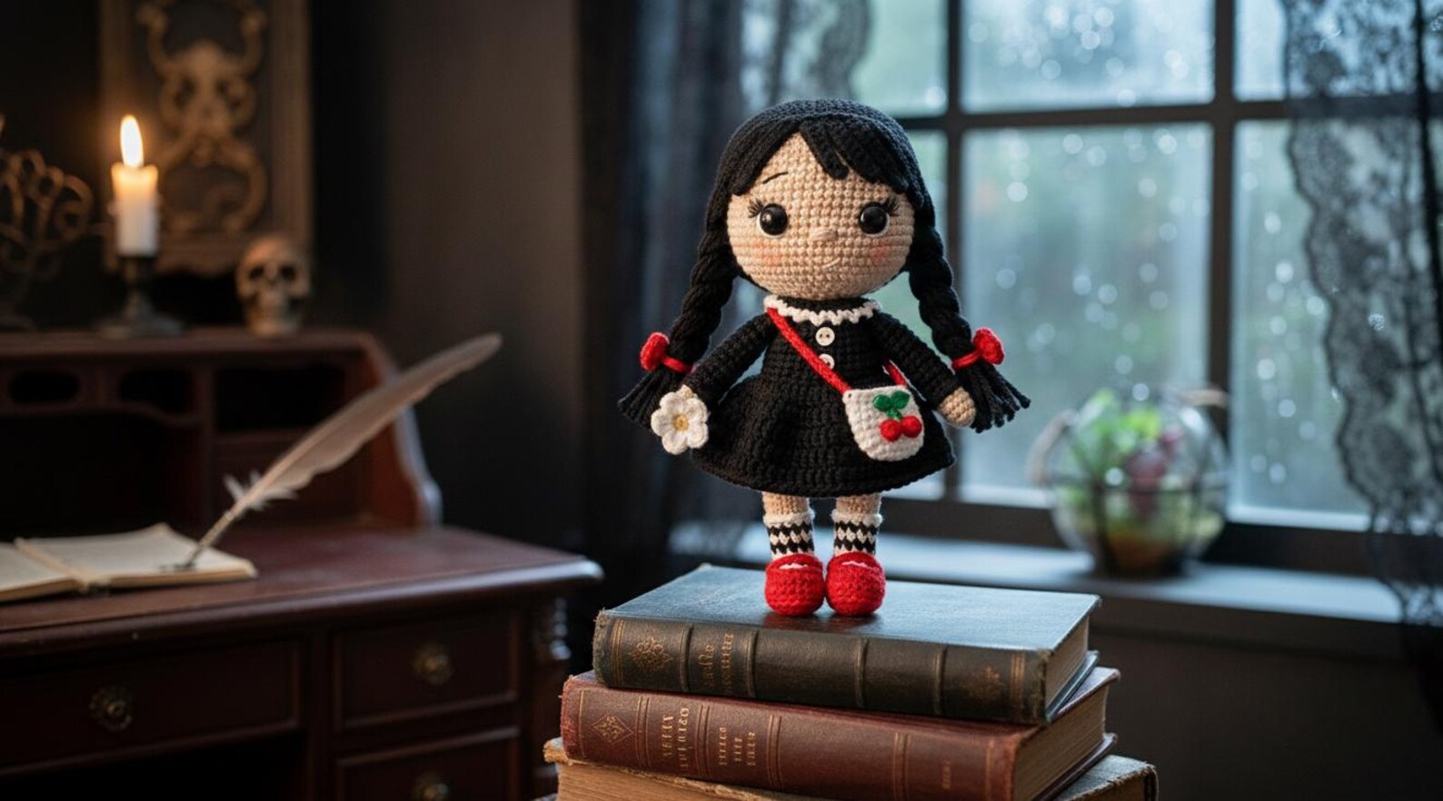 Goth Girl Crochet Pattern, Amigurumi Doll , Spooky Doll Pattern, Dark ...