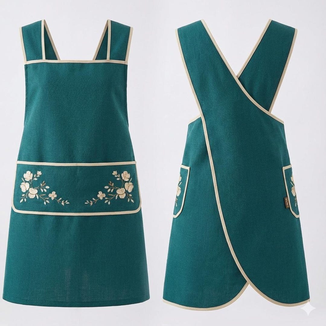 Apron PDF Sewing Pattern for Women - Plus Size Pinafore Apron Sewing ...
