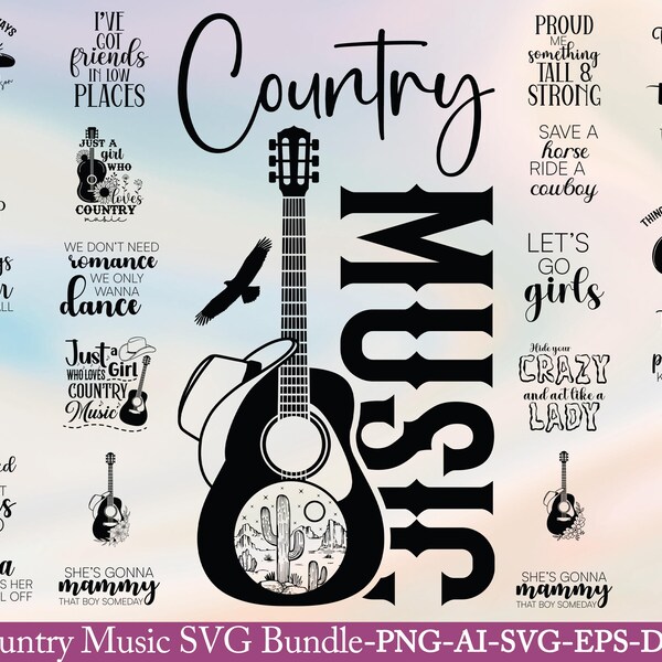 Country Song Svg - Etsy