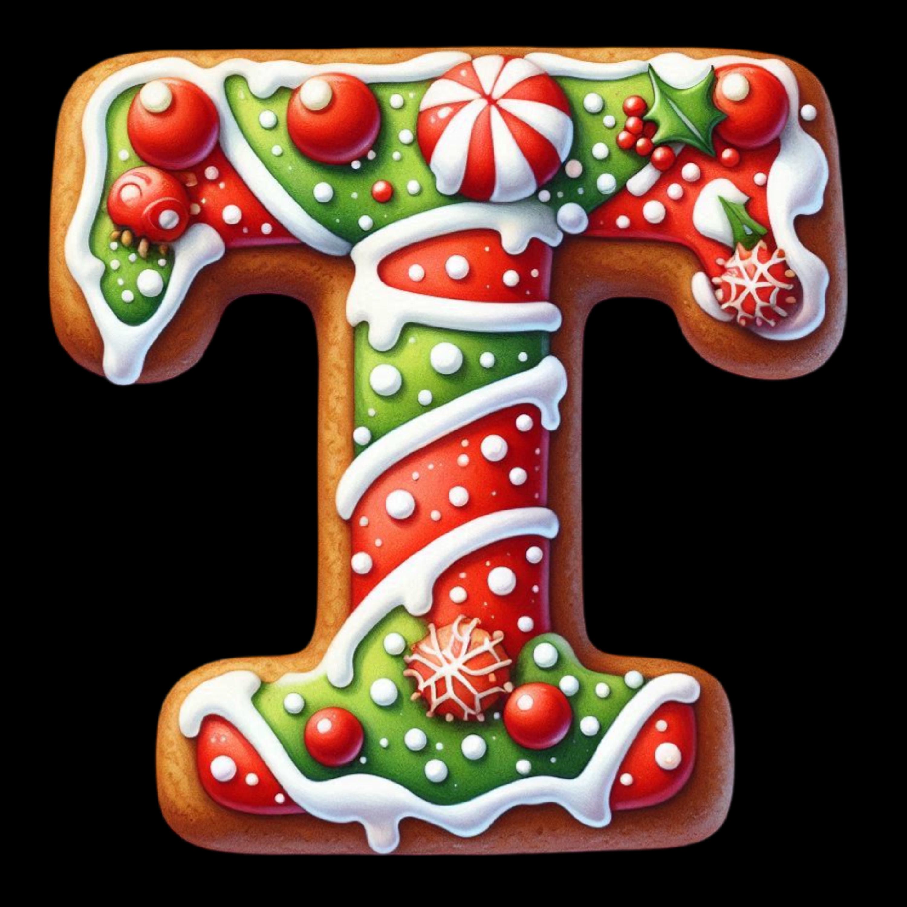 Christmas Gingerbread Alphabet Png, Christmas Gingerbread Letters ...
