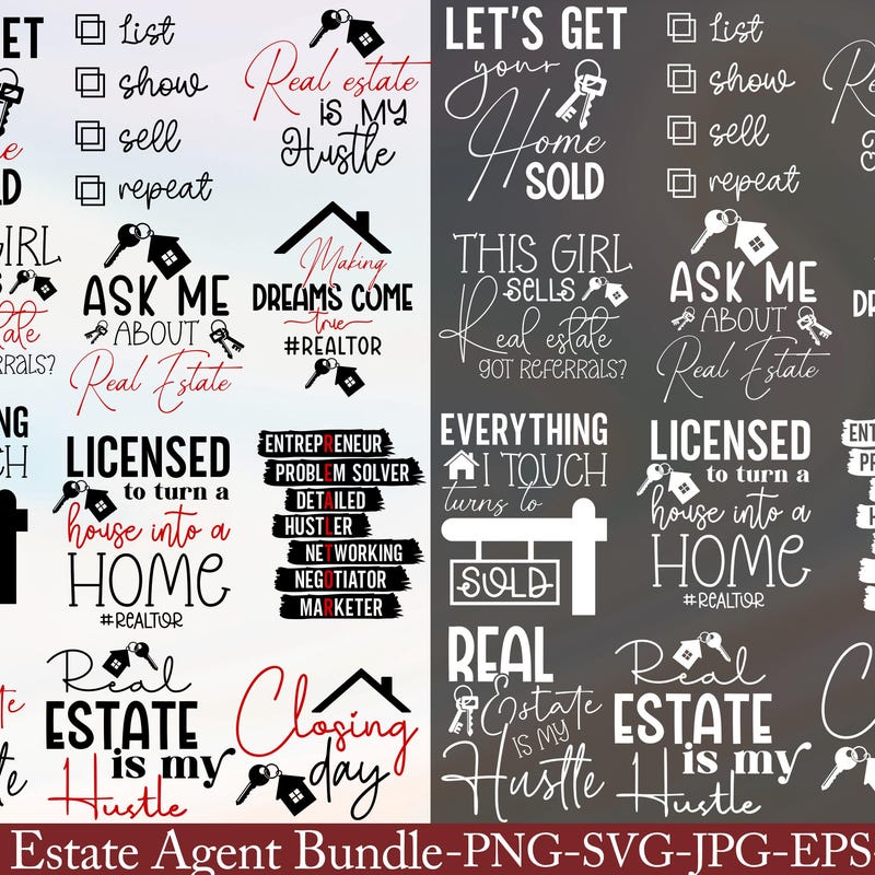 Real Estate Svg - Etsy