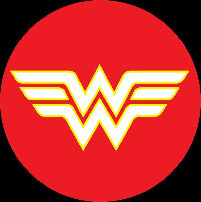 Wonder Woman Logo SVG Set - Instant Download, Printable Files for DIY ...