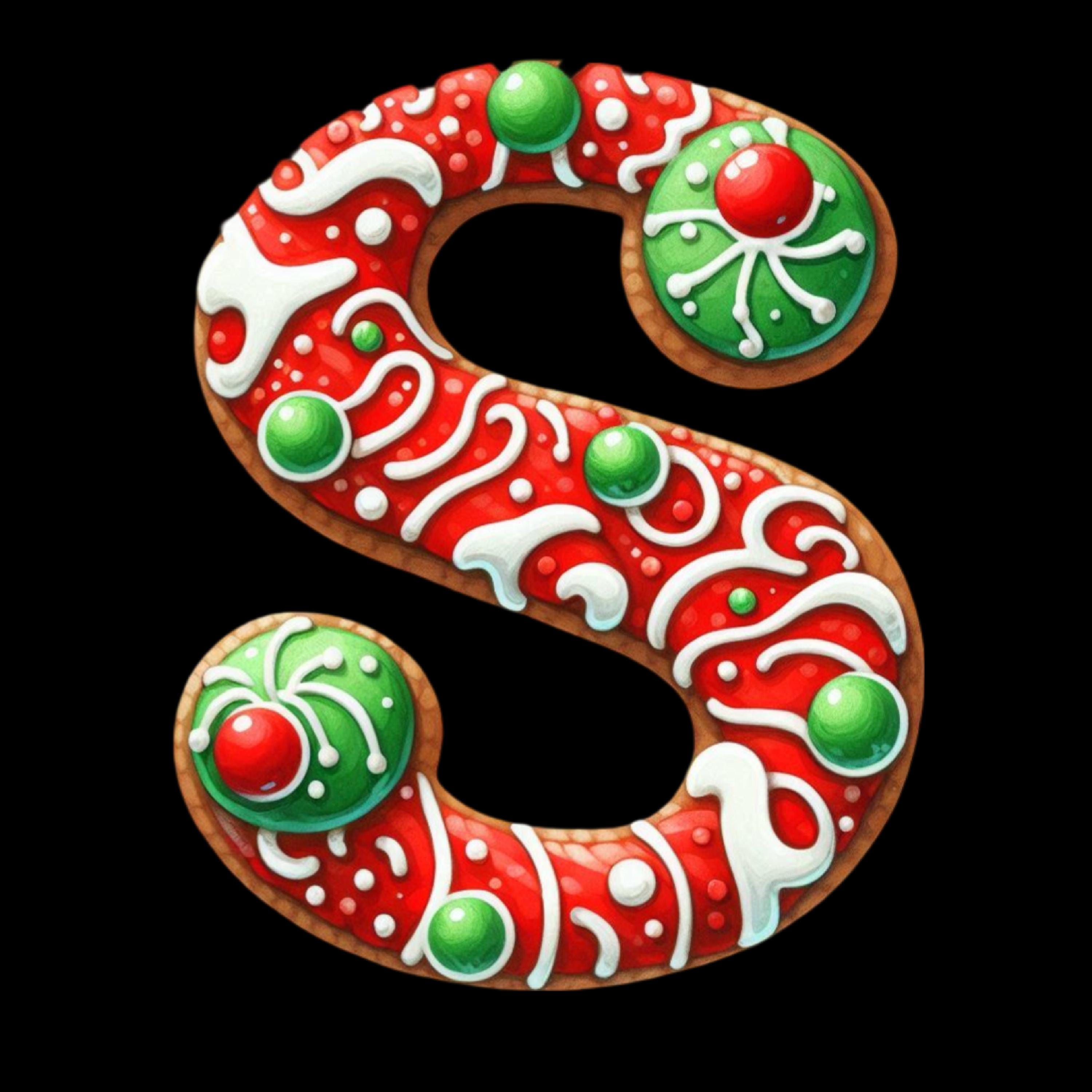 Christmas Gingerbread Alphabet Png, Christmas Gingerbread Letters ...