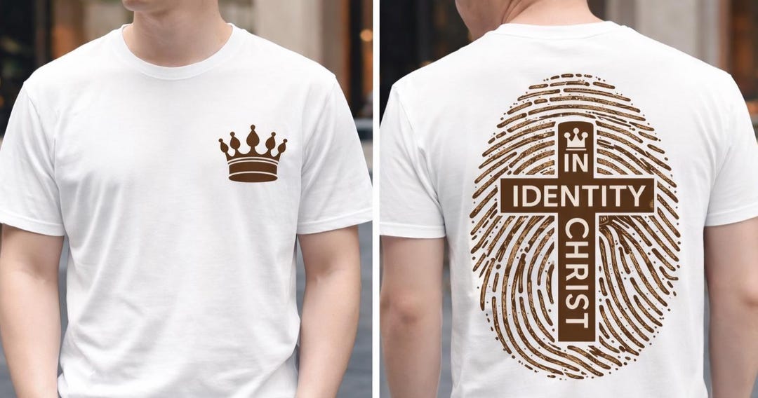 Christian Identity Png,thumbprint Cross Design,man of Faith Png ...