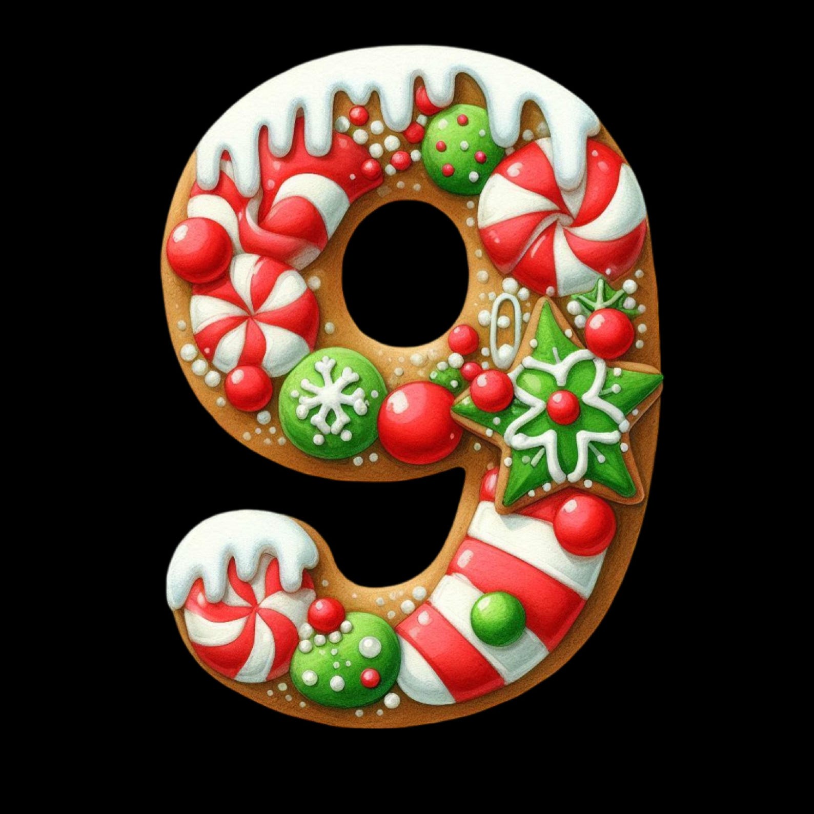 Christmas Gingerbread Alphabet Png, Christmas Gingerbread Letters ...