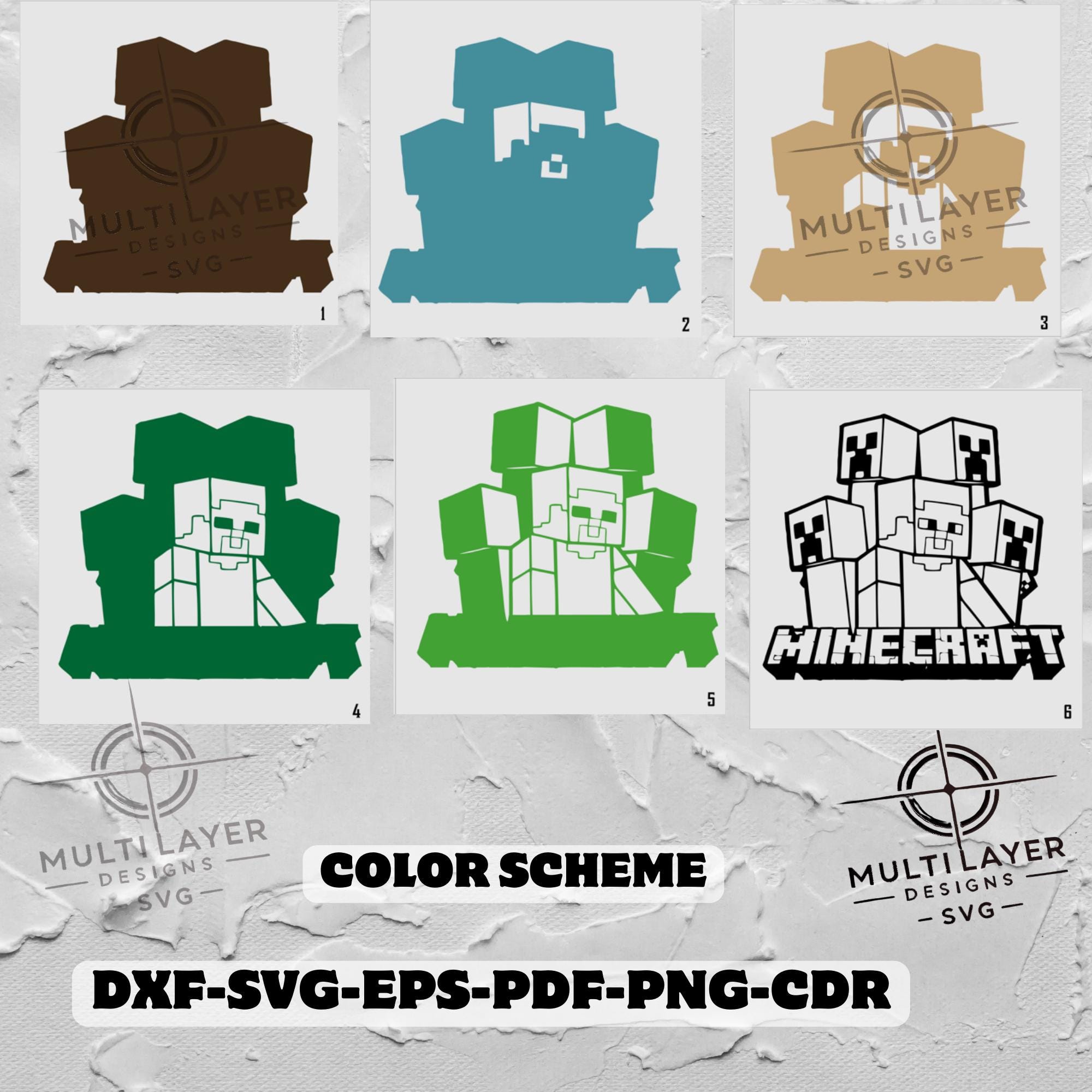 Minecraft Svg, Anime SVG, Minecraft 3D, Digital File for Minecraft ...