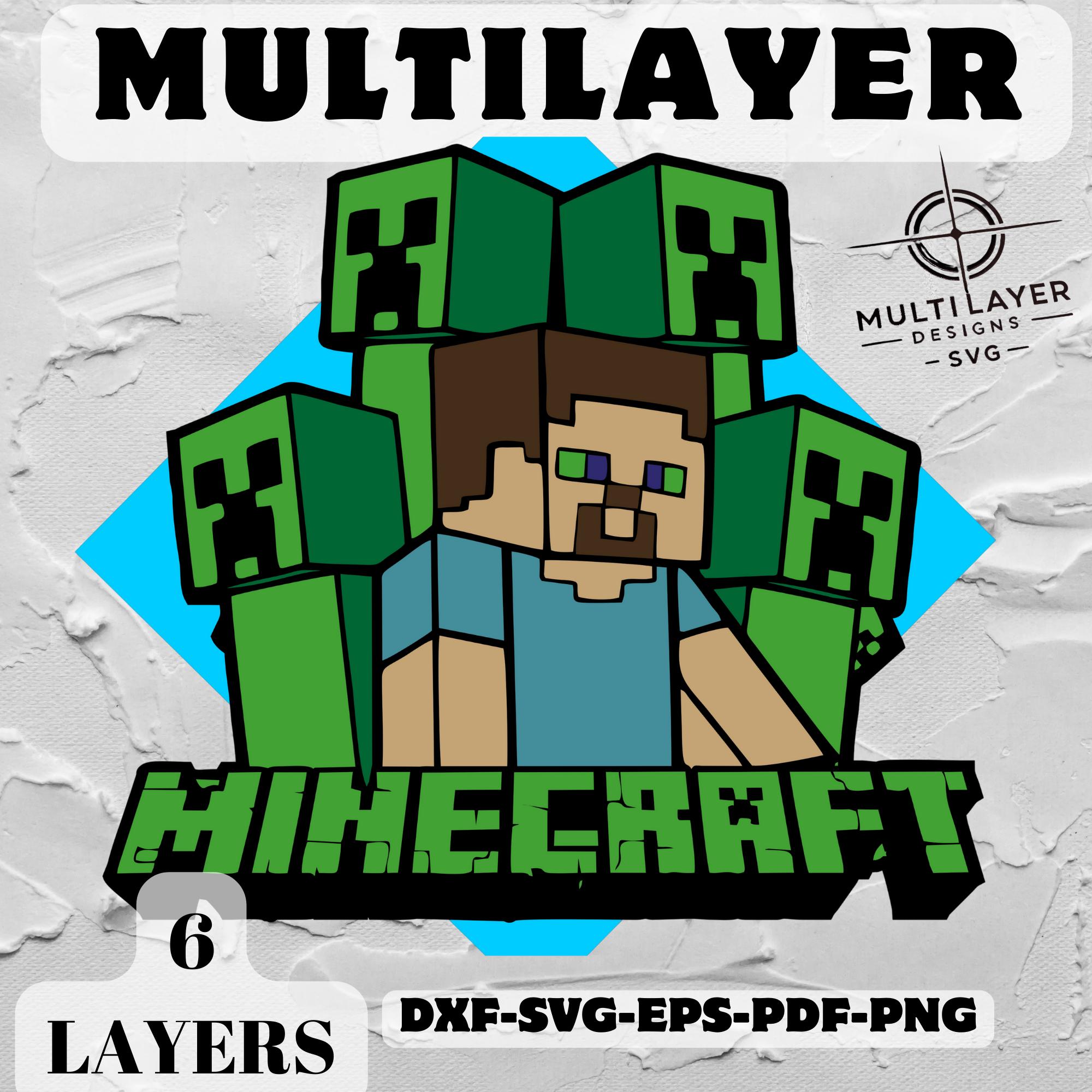 Minecraft Svg, Anime SVG, Minecraft 3D, Digital File for Minecraft ...