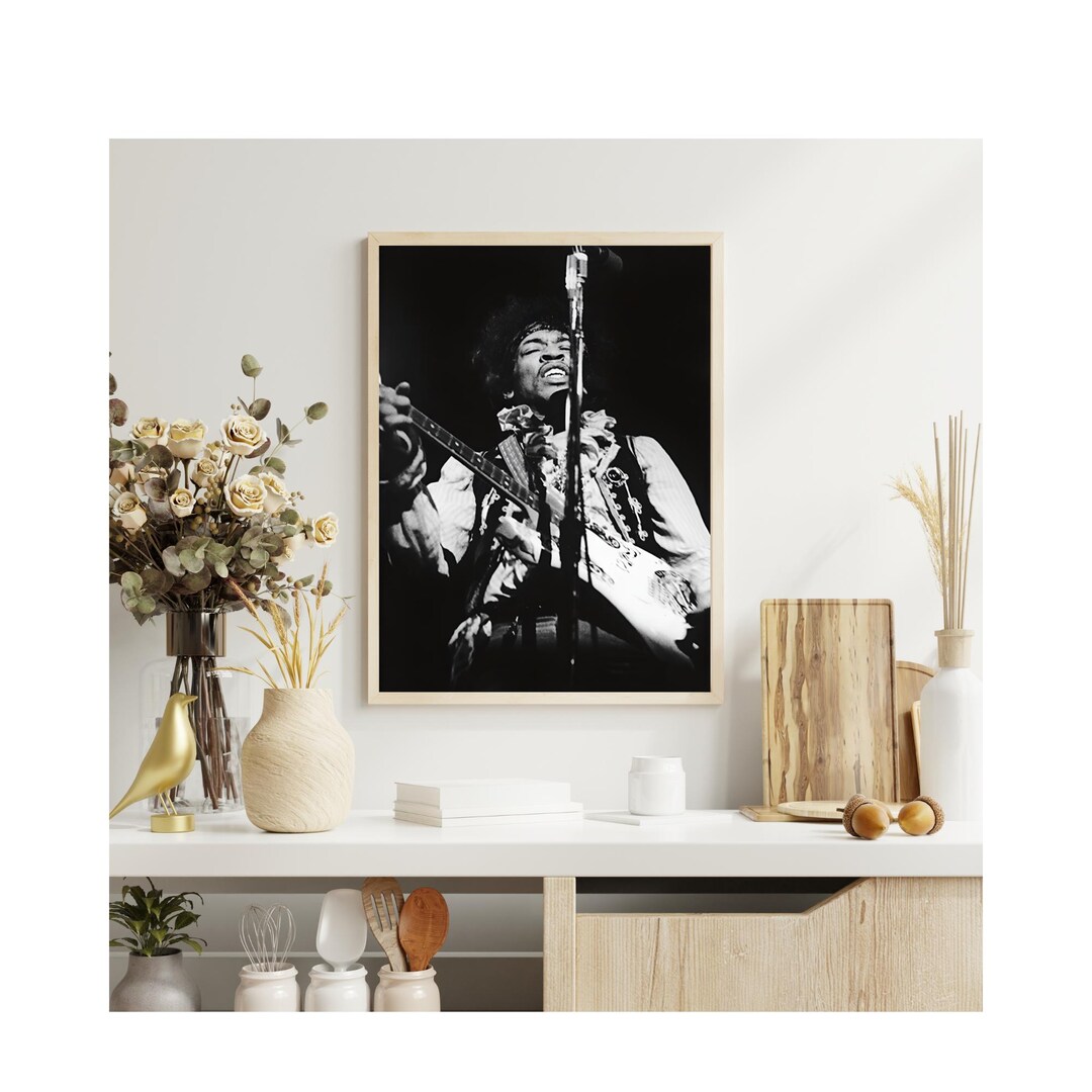 Jimi Hendrix Poster - Etsy