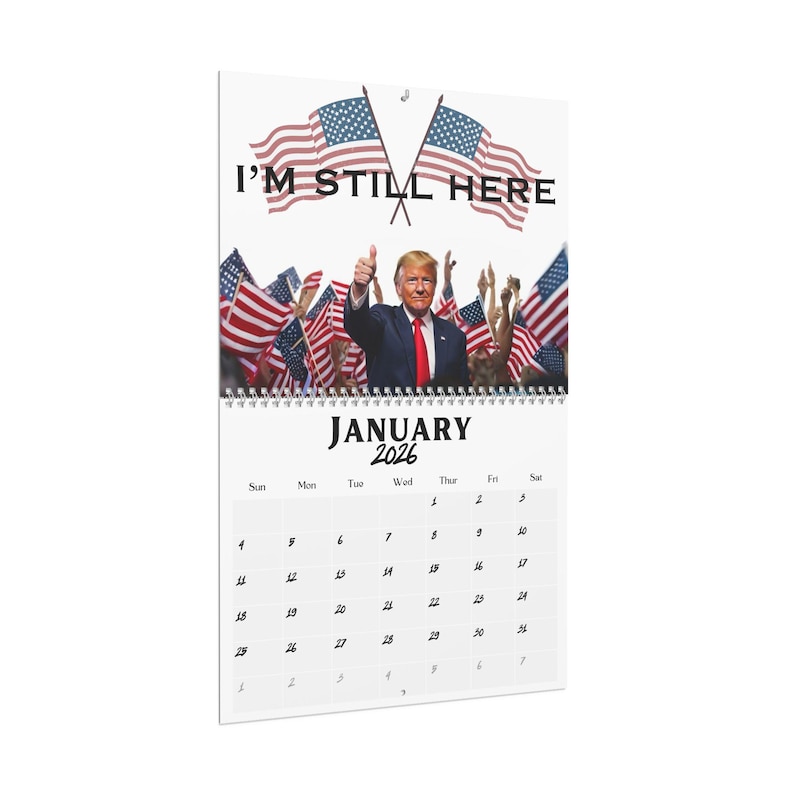 Donald Trump 2026 Wall Calendar - Etsy