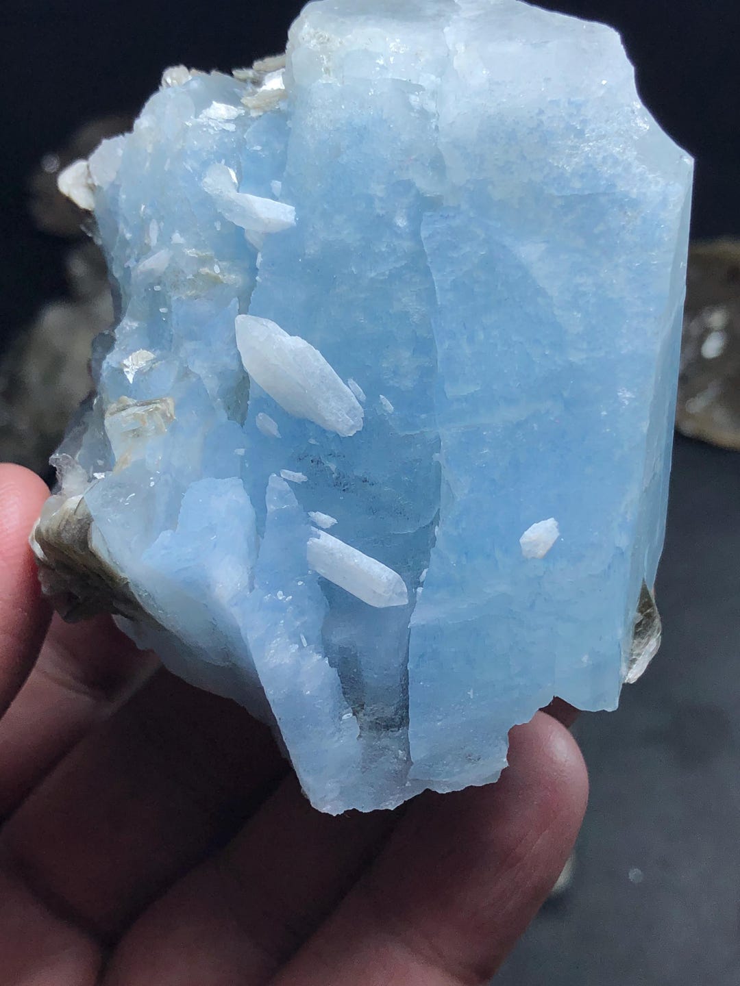 Milky Quartz With Alkali Beryl Aquamarine - Etsy