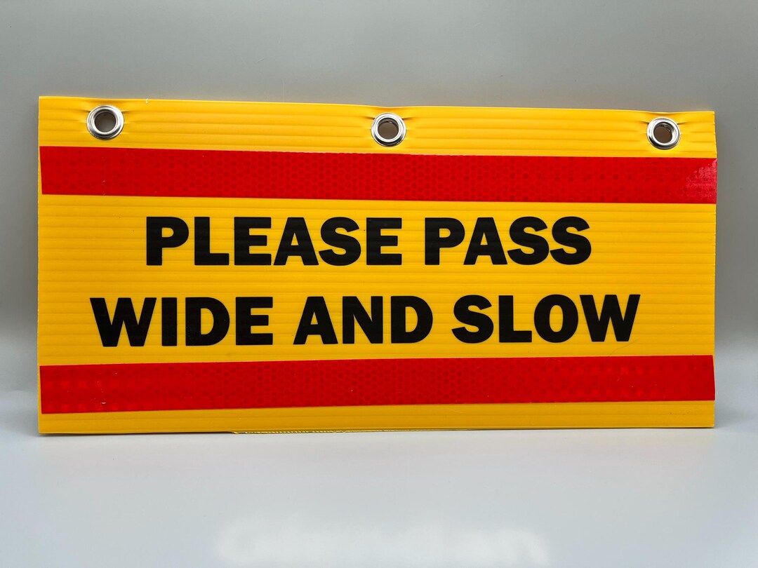 Pass Wide and Slow Safety Sign for Horse and Carriage for Mini Cart - Etsy