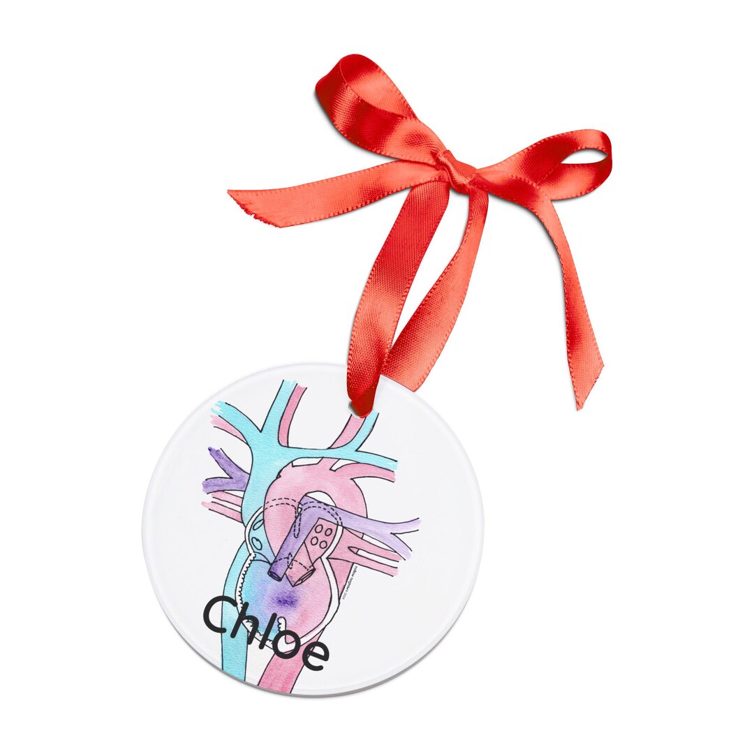 AVSD Acrylic Ornament: Heart Warrior Keepsake, CHD Awareness Gift - Etsy