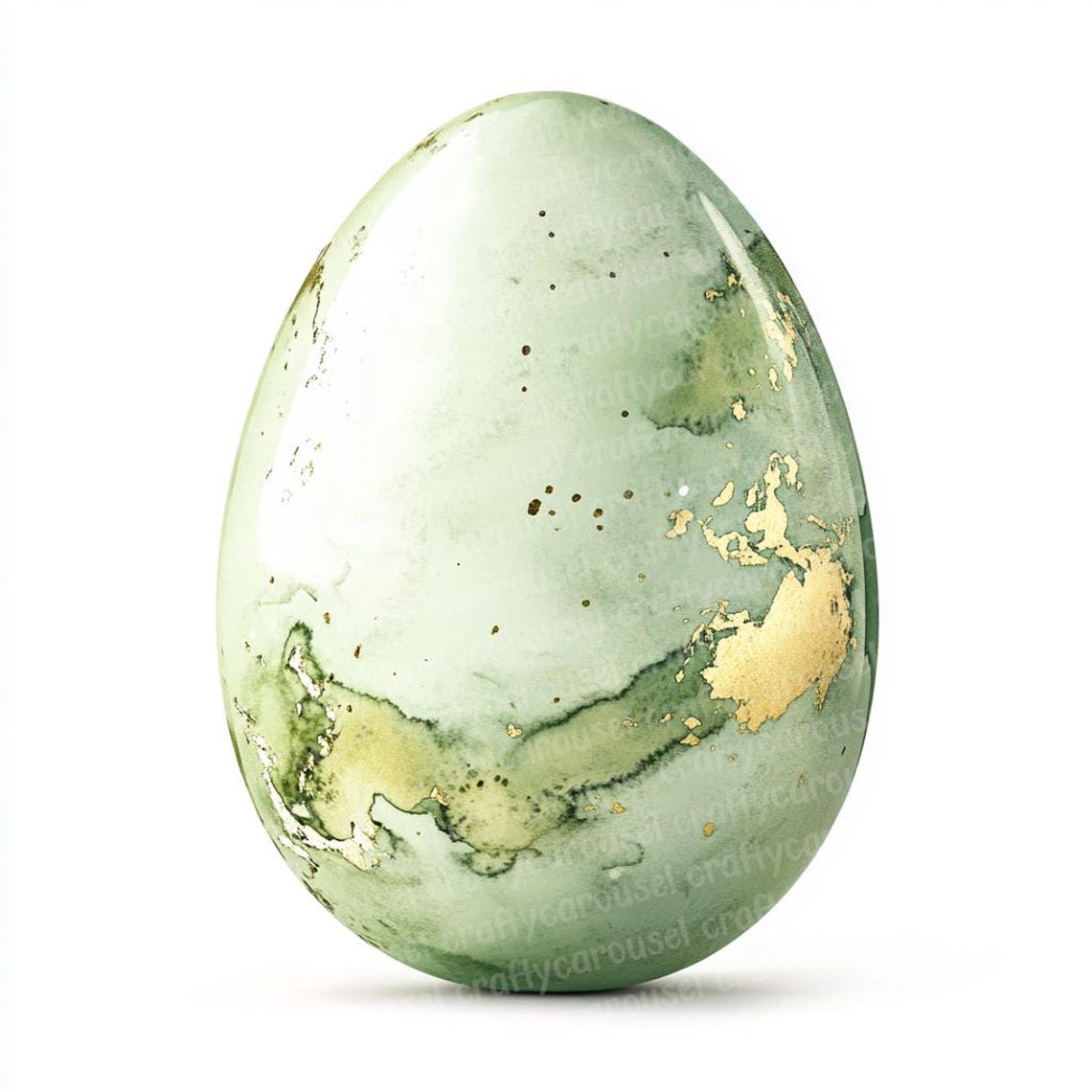 10 Pastel Easter Egg Clipart, Watercolor Clipart, Easter Egg Clipart ...