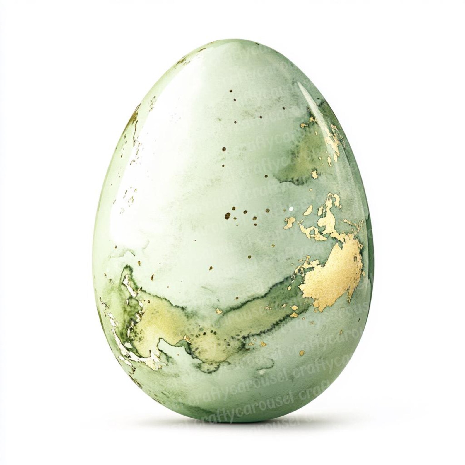 10 Pastel Easter Egg Clipart, Watercolor Clipart, Easter Egg Clipart ...