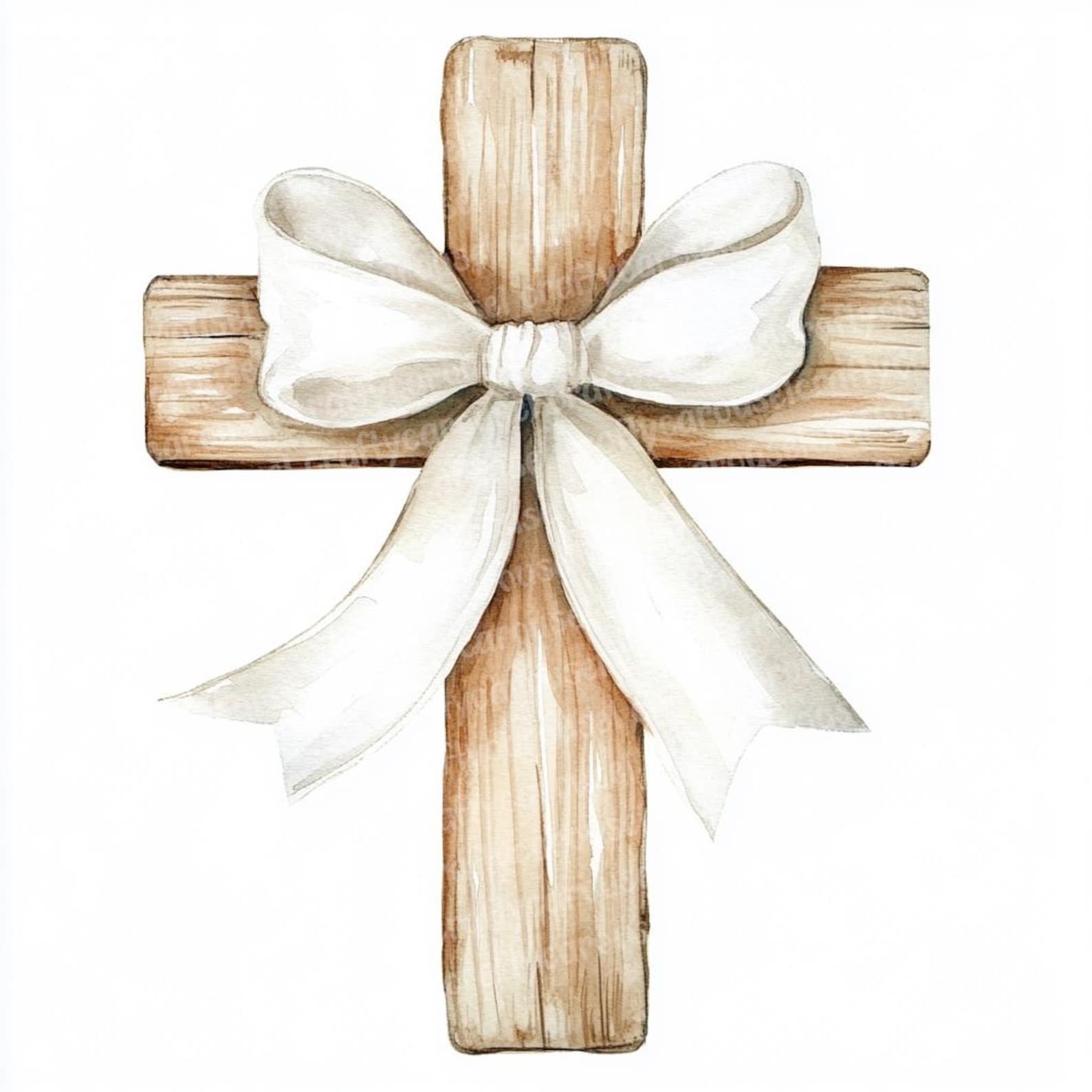 8 Bow Cross Clipart, Watercolor Clipart, He is Risen Clipart, Printable ...