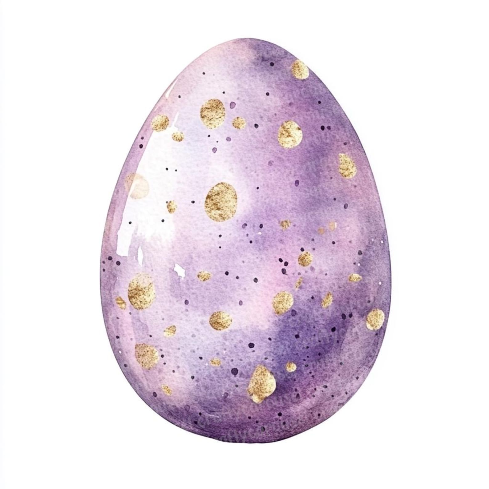 10 Pastel Easter Egg Clipart, Watercolor Clipart, Easter Egg Clipart ...