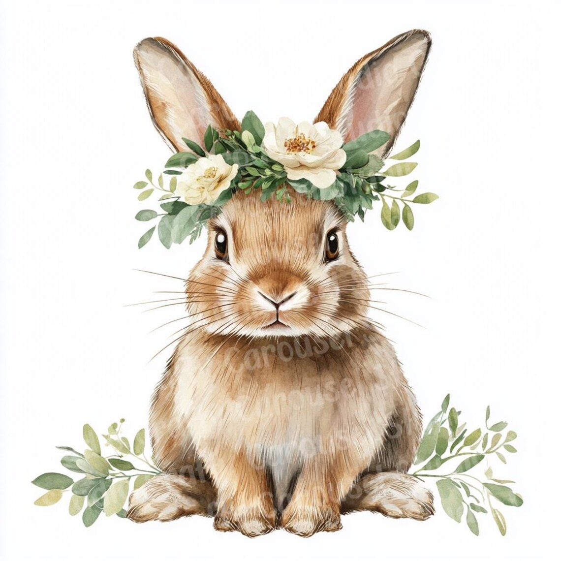 14 Bunny Clipart Images, Watercolor Clipart, Bunny Clipart, Printable ...