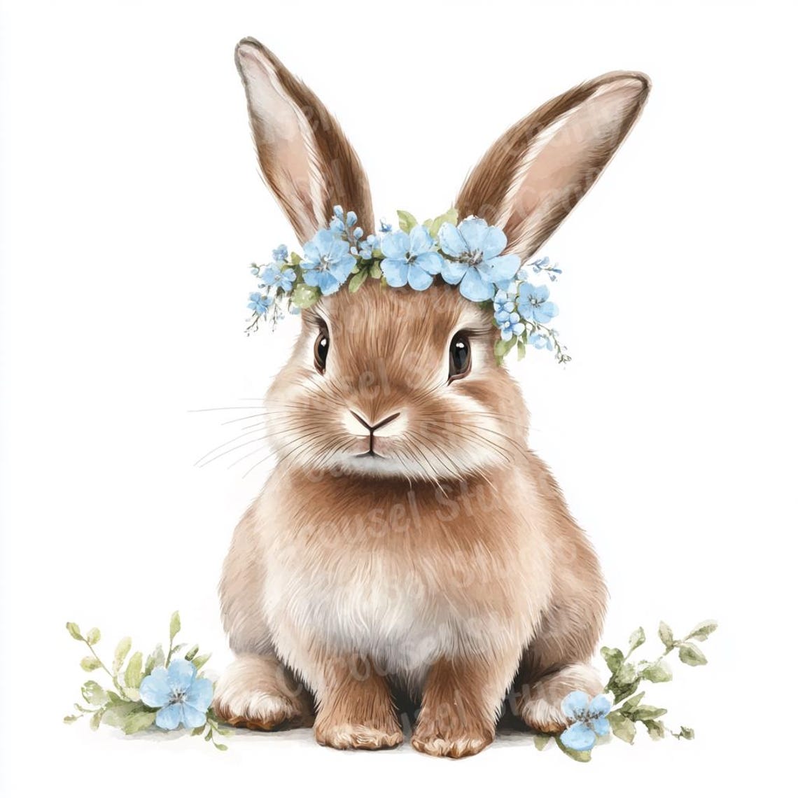 14 Bunny Clipart Images, Watercolor Clipart, Bunny Clipart, Printable ...