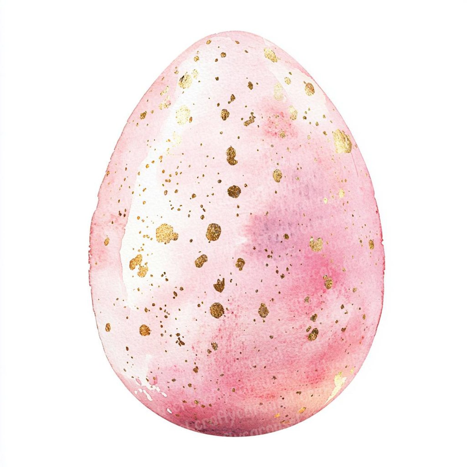 10 Pastel Easter Egg Clipart, Watercolor Clipart, Easter Egg Clipart ...