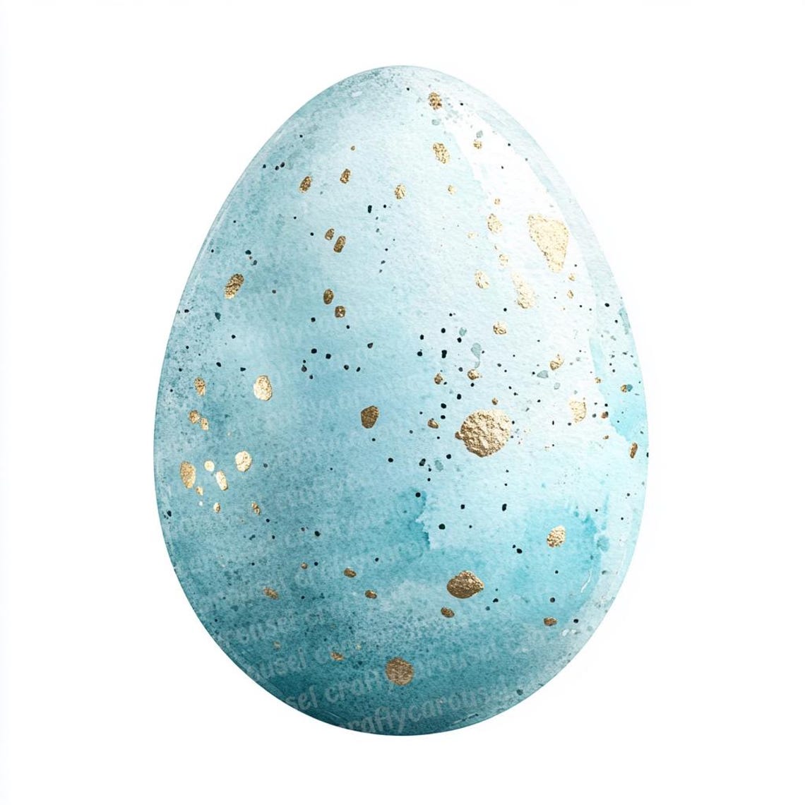 10 Pastel Easter Egg Clipart, Watercolor Clipart, Easter Egg Clipart ...