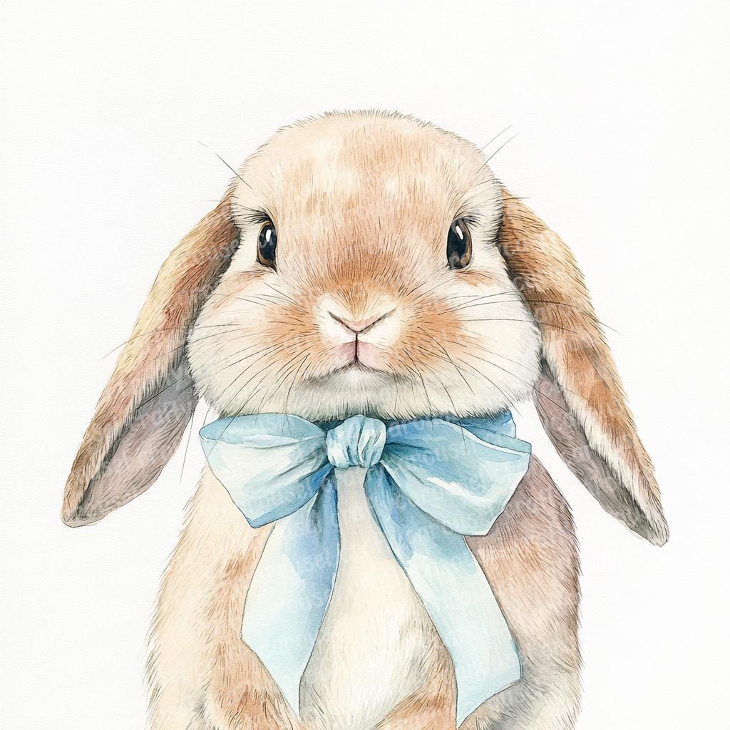 12 Bunny Clipart Images, Watercolor Clipart, Bunny Clipart, Printable ...