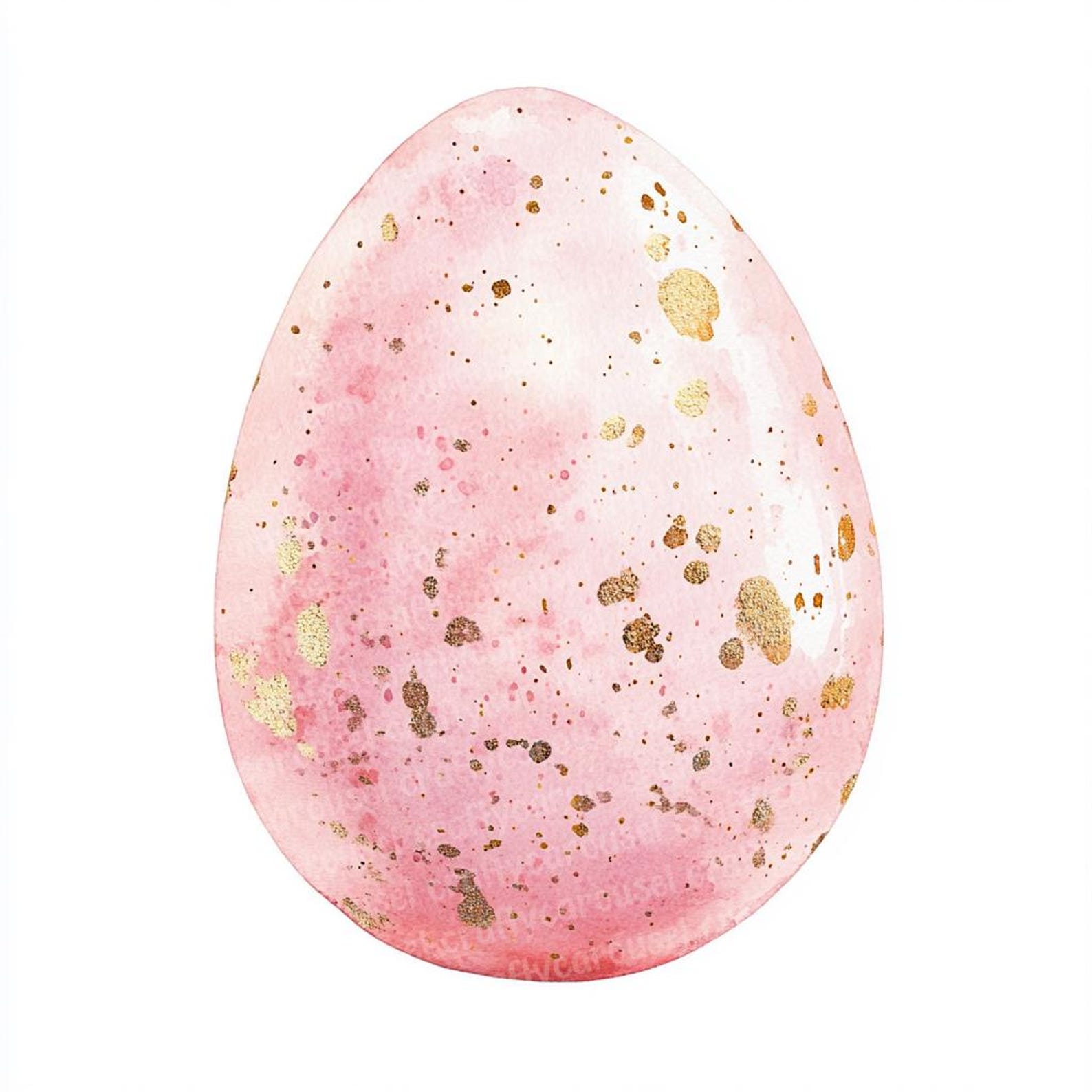 10 Pastel Easter Egg Clipart, Watercolor Clipart, Easter Egg Clipart ...