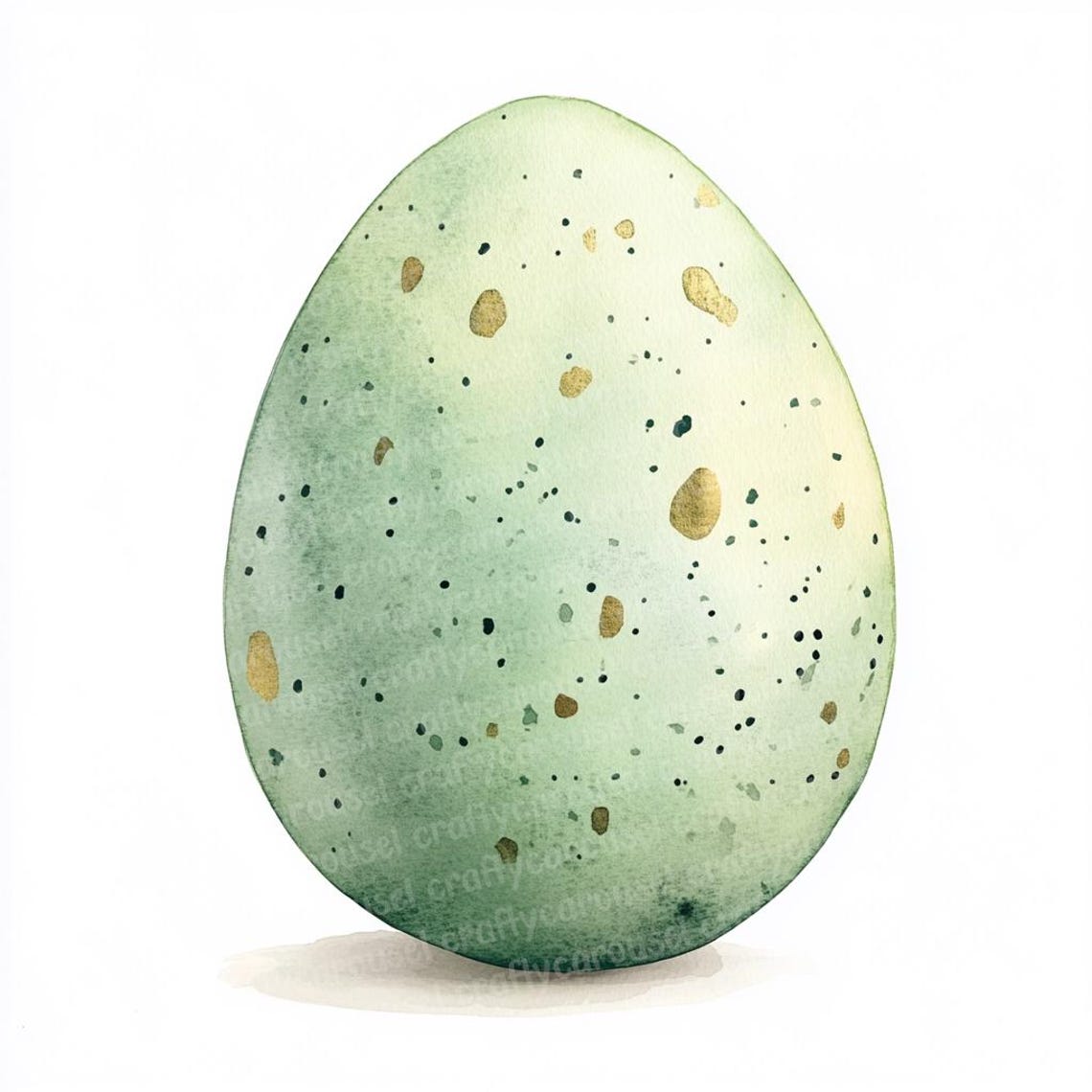 10 Pastel Easter Egg Clipart, Watercolor Clipart, Easter Egg Clipart ...