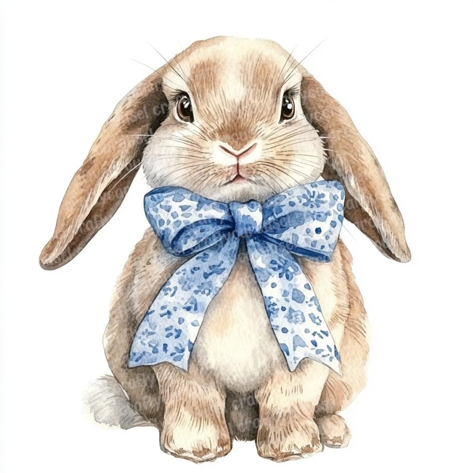 12 Bunny Clipart Images, Watercolor Clipart, Bunny Clipart, Printable ...