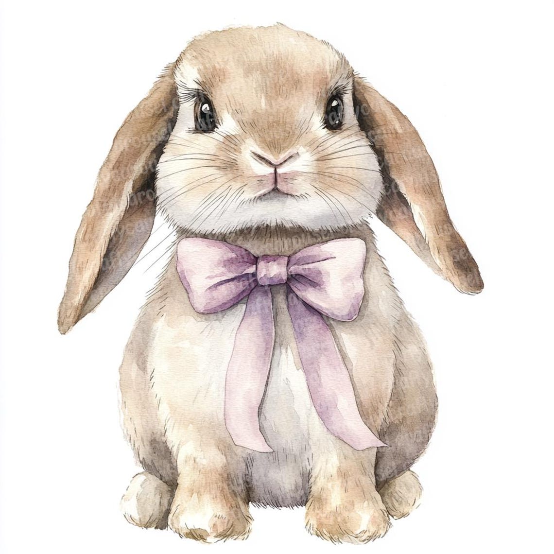 12 Bunny Clipart Images, Watercolor Clipart, Bunny Clipart, Printable ...