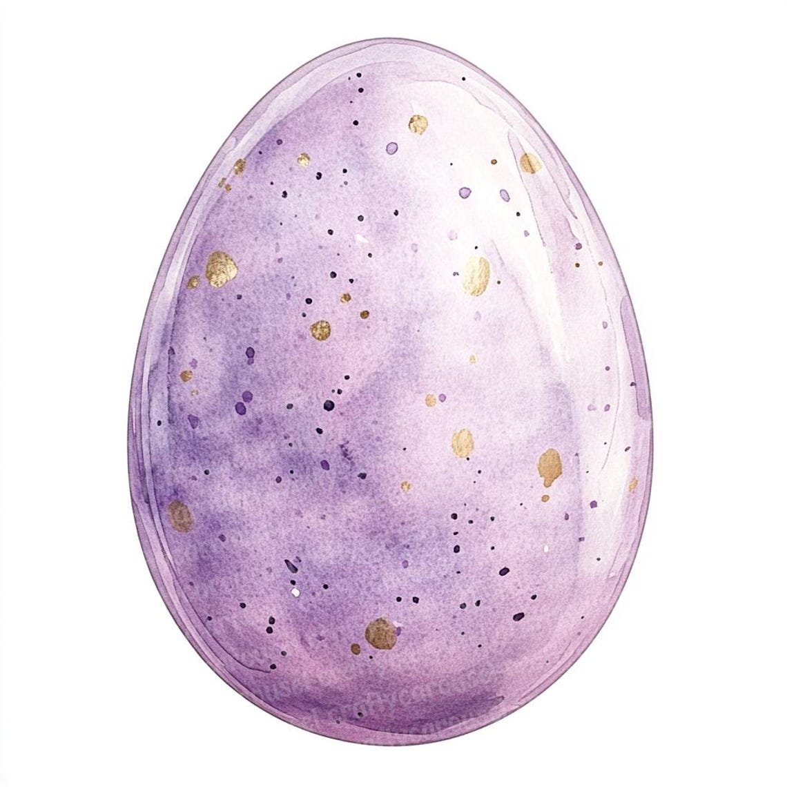 10 Pastel Easter Egg Clipart, Watercolor Clipart, Easter Egg Clipart ...