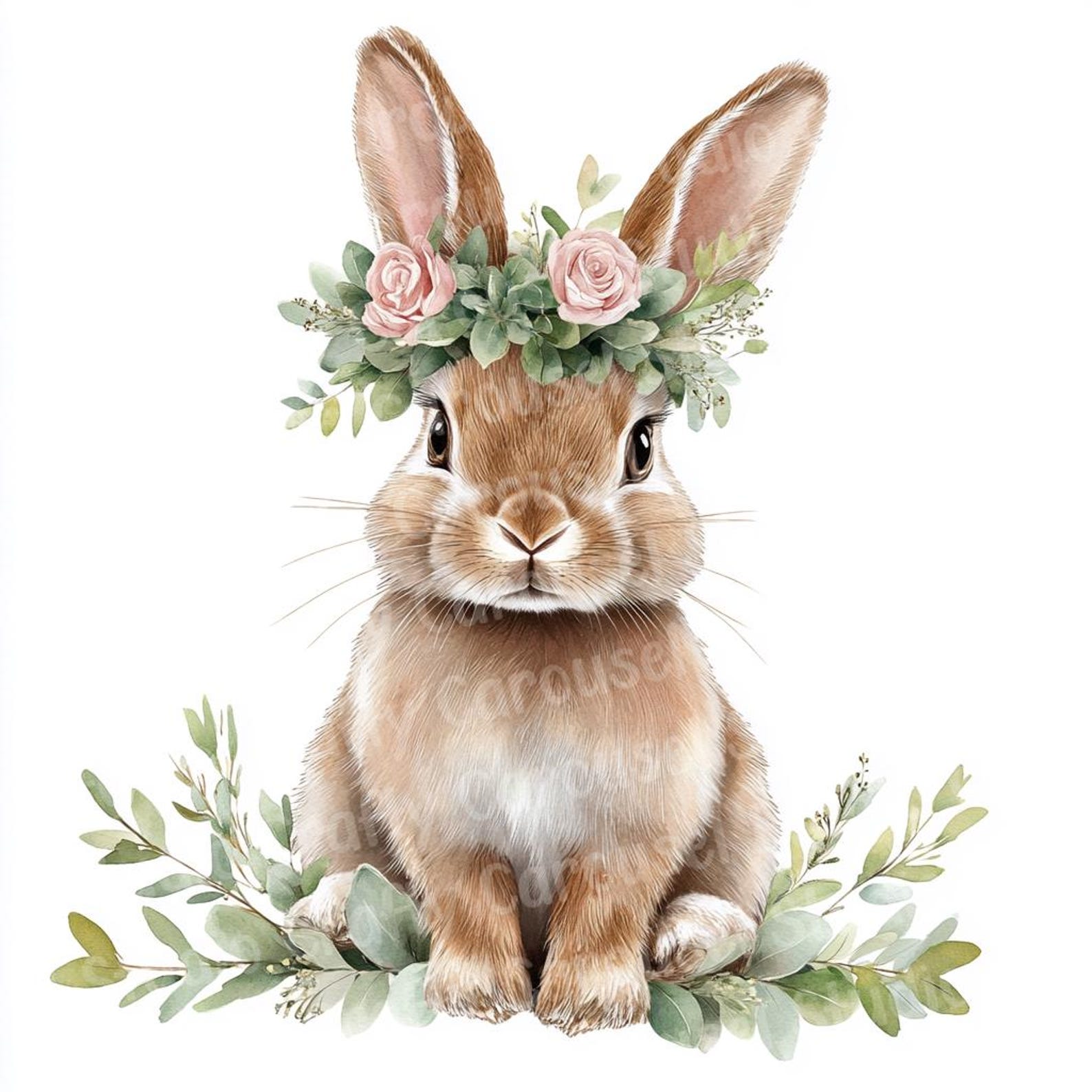 14 Bunny Clipart Images, Watercolor Clipart, Bunny Clipart, Printable ...