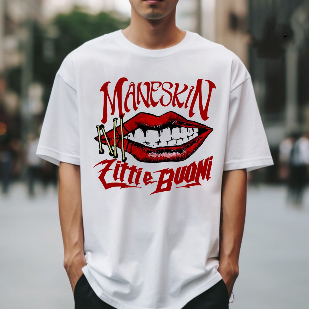 Maneskin World Tour Tee, Maneskin PNG, Rock Band PNG, Vintage Maneskin ...