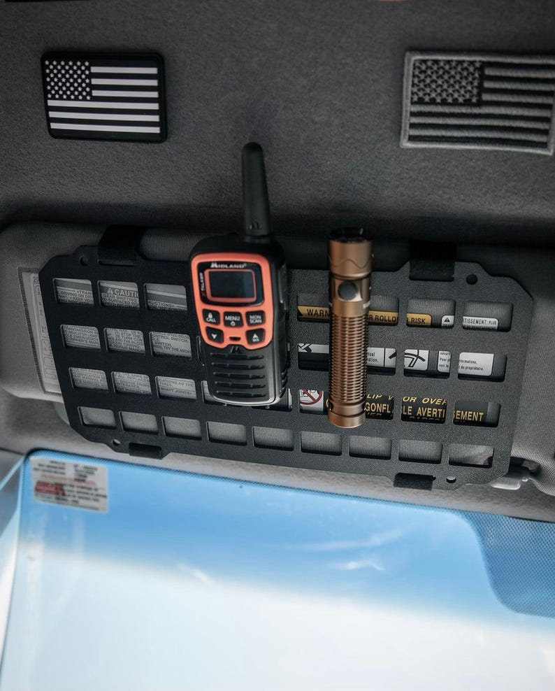 Tactical Sun Visor Molle Panel - Etsy