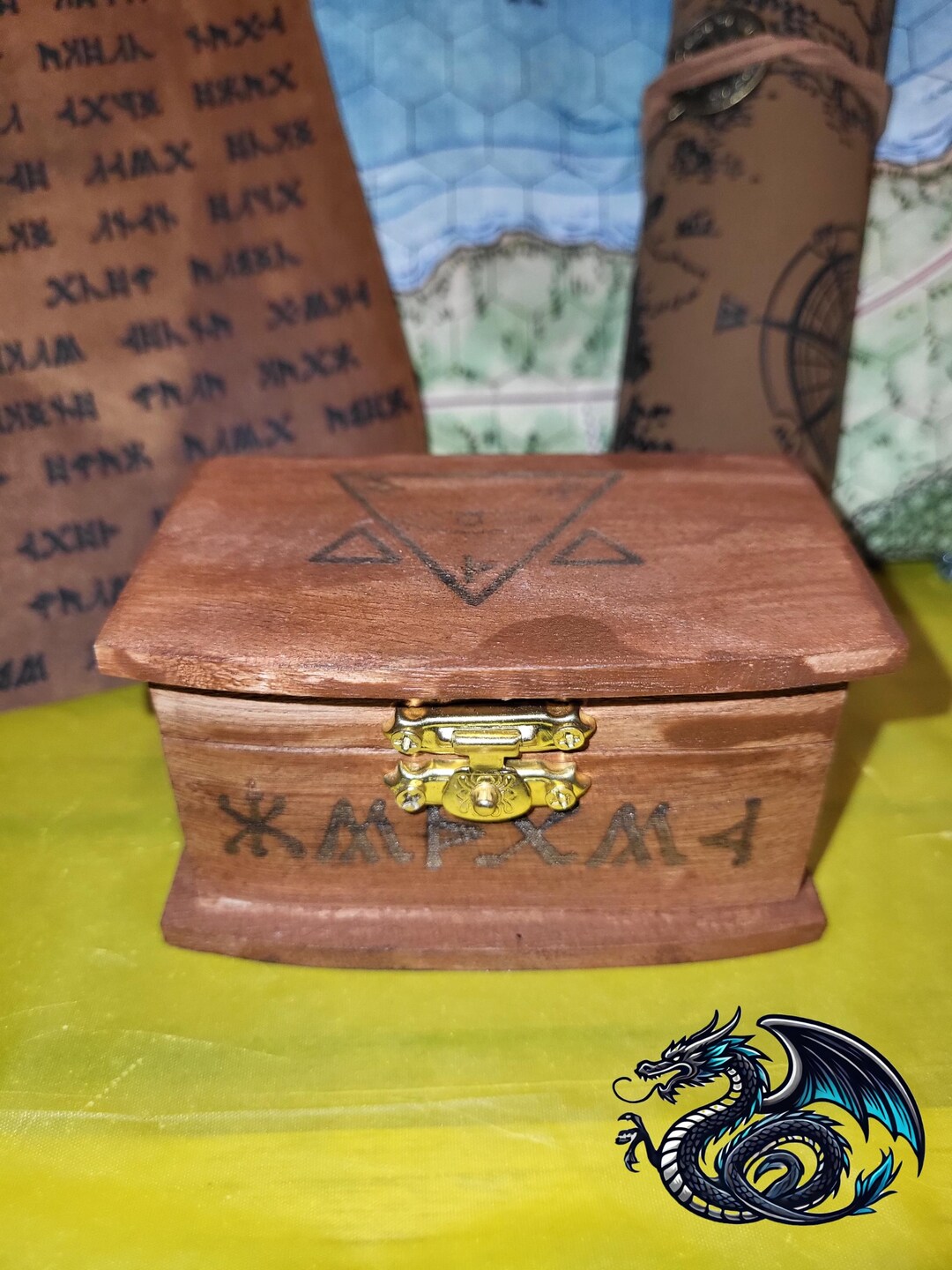 Laser Engraved Mini Potion Chest for Rpgs: Perfect for Dungeon Masters ...